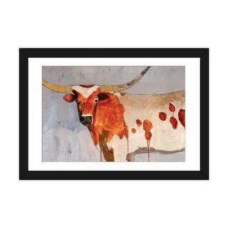 iCanvas "Longhorn Short Temper" by Julian Spencer - Bed Bath & Beyond ...