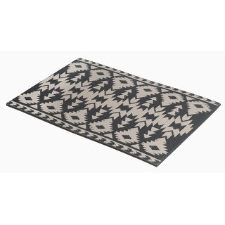 Miramar Gray - Plastic Doormat (24" x 36" Non-Slip) - 24" x 36" - Bed ...