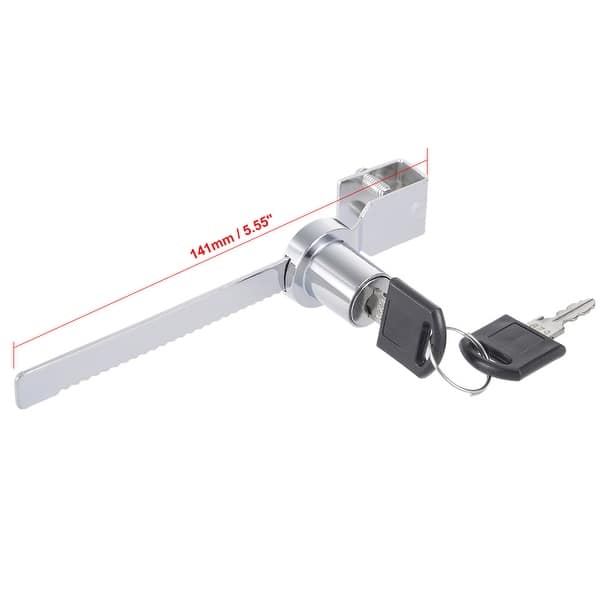 2pcs 141mm Zinc Alloy Ratchet Showcase Cabinet Lock Keyed Alike ...