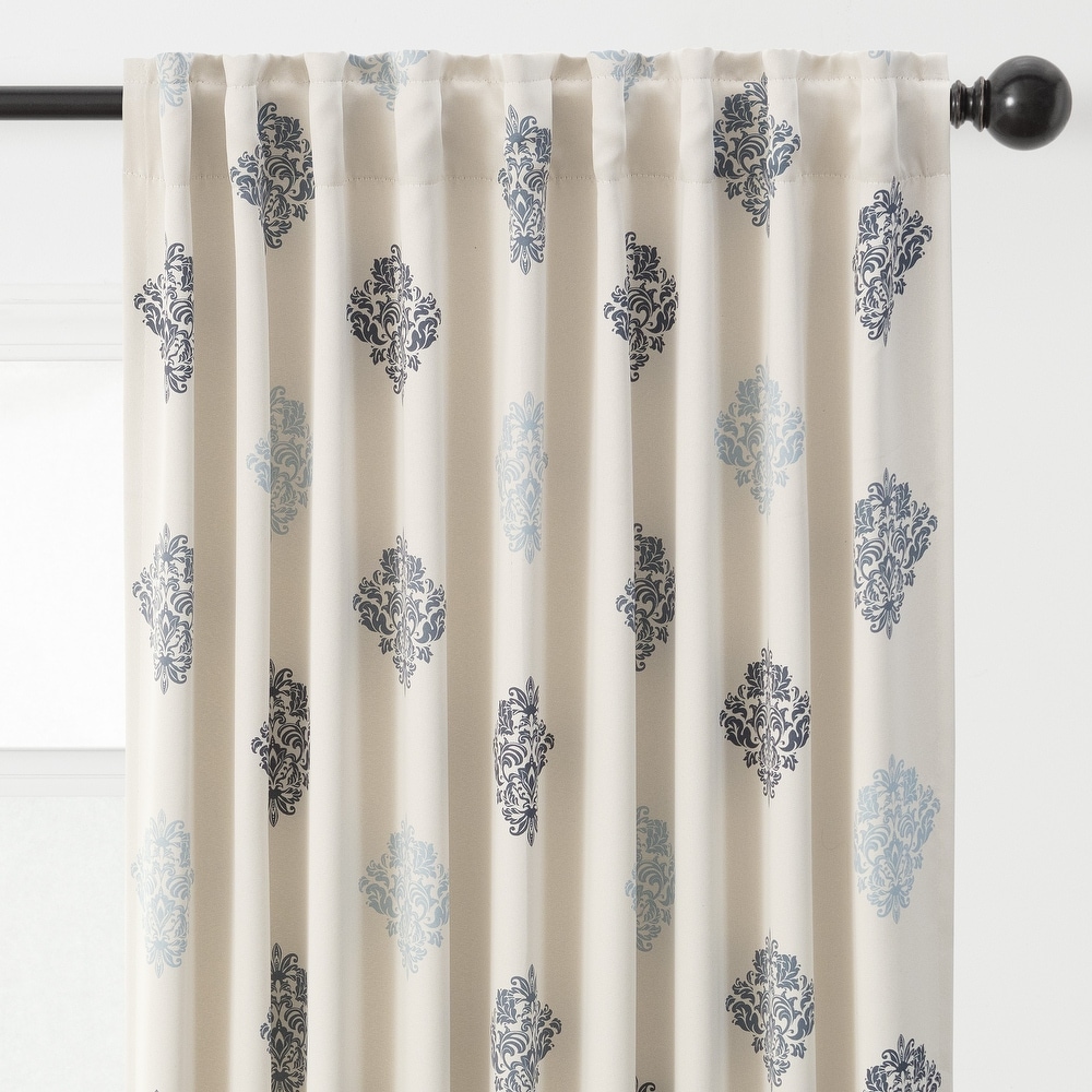 Blue & Cream Curtains - Bed Bath & Beyond