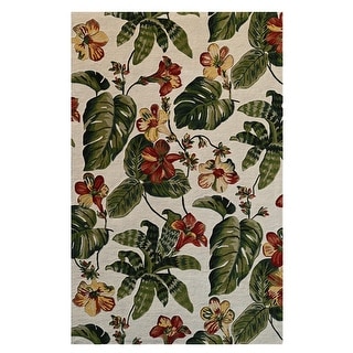 Domani Saunt Hand Tufted Wool Modern Tropics Area Rug - Bed Bath ...