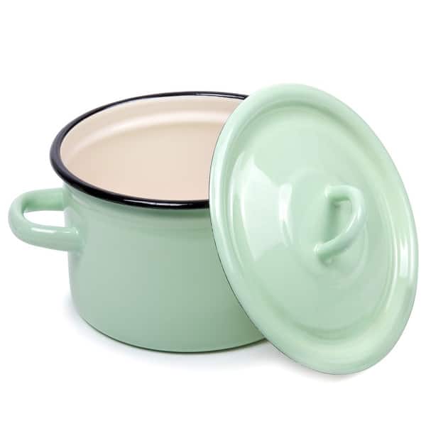 STP Goods 4.8-qt Mint Breeze Enamel on Steel Pot - Bed Bath & Beyond ...