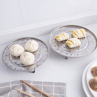 Stainless Steel Tripod Bun Steamer Rack Insert Stock Pot Tray Stand ...