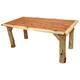 Red Cedar Log Solid Top Family Dining Table - Overstock - 34770803