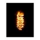 The electrical orange filament of a light bulb Art Print/Poster - Bed ...