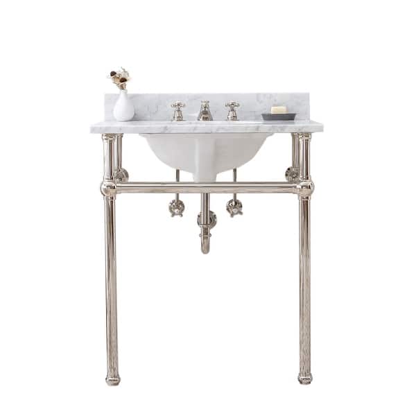 Embassy 30 Inch Wide Single Wash Stand, P-Trap, and Counter Top with ...