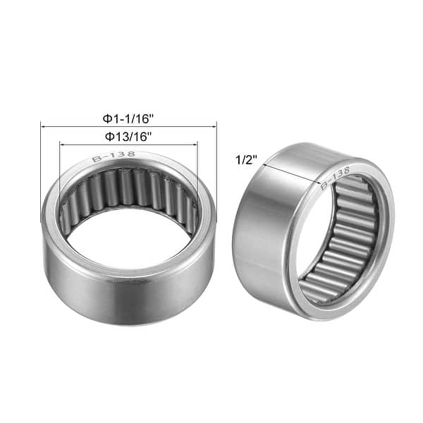 Needle Roller Bearings Open End Full Complement Drawn Cup, 2pcs - SCE1412 2Pack - Bed Bath ...