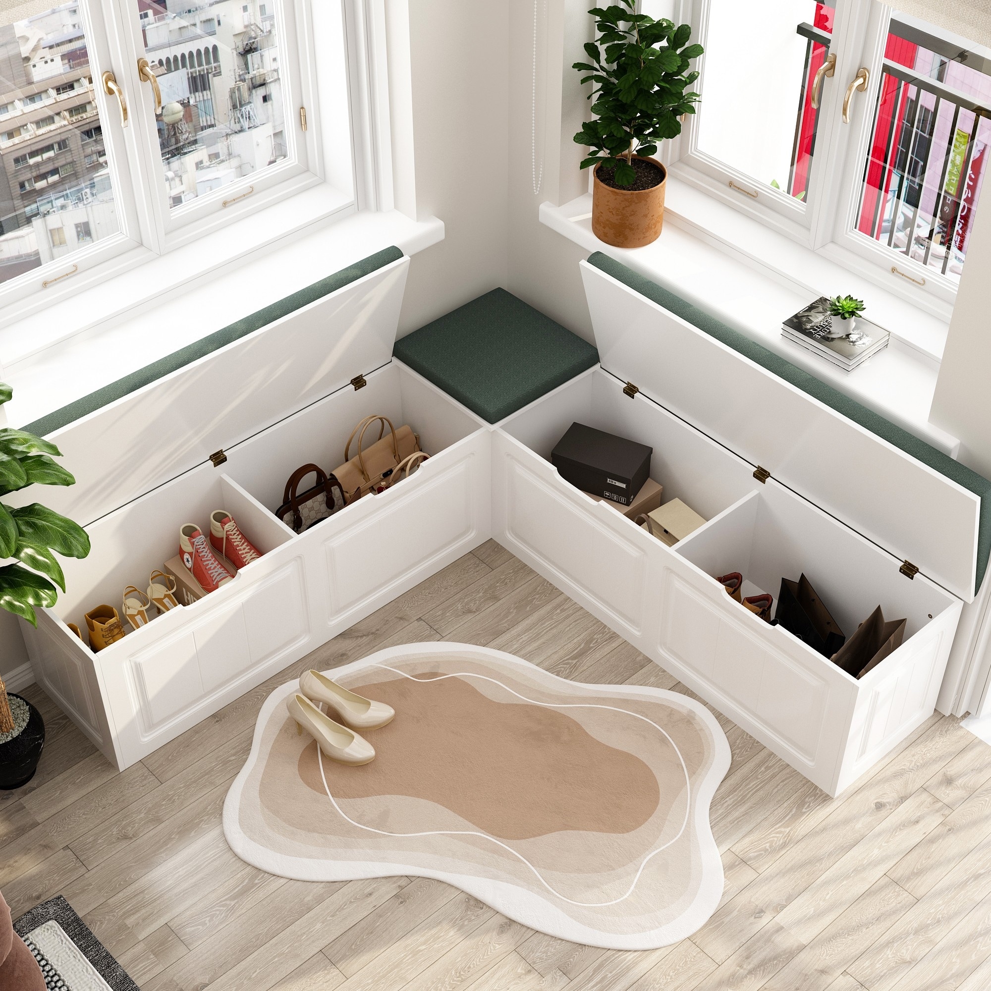Indoor Storage Benches Seating