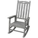 Wooden Oversized Porch Rocker Chair With Wide Seat And Tall Backrest ...