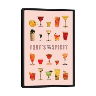 iCanvas "That's The Spirit (Pink)" by Tyler Varsell Framed - Bed Bath ...