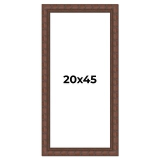 20x45 Frame Pewter Solid Wood Picture Frame Width 1.625 Inches ...