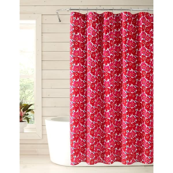 Marimekko Mini Unikko Red Shower Curtain - Bed Bath & Beyond - 29209052