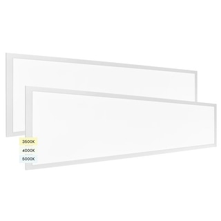 Luxrite 1x4 FT LED Flat Panel Lights, 40W, 3 Color Selectable 3500K ...