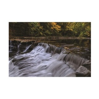Kurt Shaffer Photographs 'Autumn Ohio Waterfall' Canvas Art - Bed Bath ...