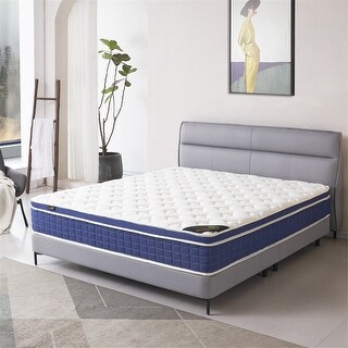 10-inch Medium Firmness Sponge Independent Pocket Spring Mattress - Bed ...