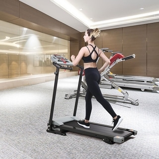 Multifunctional 3inch LCD Screen Foldable Treadmill ，gray - Bed Bath ...
