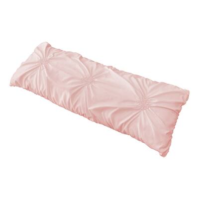 Pink Floral Rose Body Pillow Case (Pillow Not Included) - Solid Blush ...