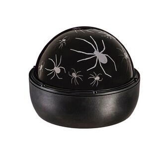 6 in. Black LED Halloween Spider Projector Table Decor - Bed Bath ...