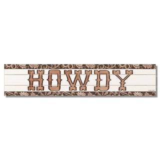 Highland Home Howdy Vertical Decorative Indoor/Outdoor Pallet Wood Sign ...