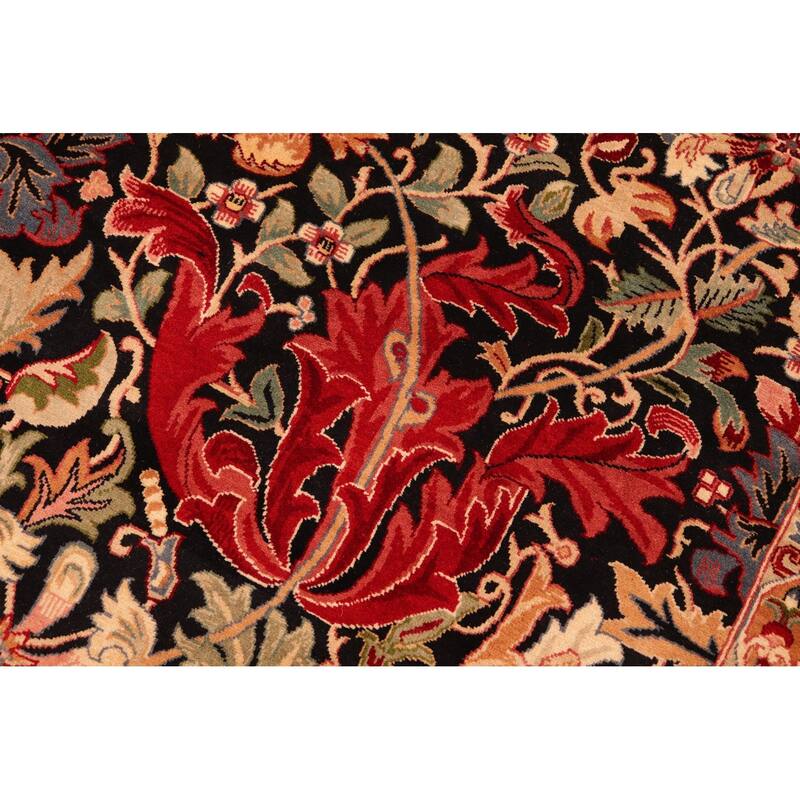 Gulshan Ayub Pak-Persian Annalee Black/Red Wool Rug (6'1 x 8'11) - 6'1 ...