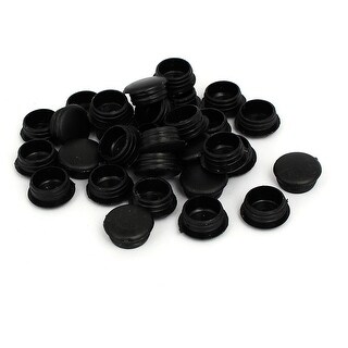 15mm Dia Plastic Thread Design Screw Cap Covers Hole Lids Black 30pcs ...