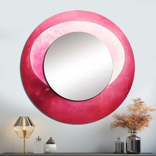 Designart "Magenta Mercury Solar System" Our Solar System Round Office ...