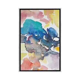 iCanvas "Abstract Flowers" by Luisa Millicent Framed - Bed Bath ...