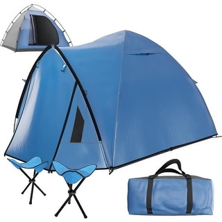 Family Camping Tents Waterproof, 2 Person Tent with Carrying Bag, Pop ...