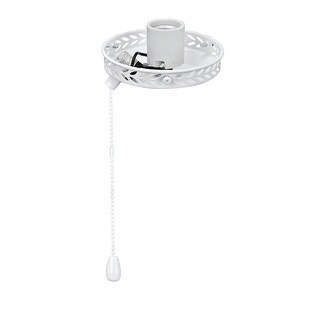 Aspen Creative One-Light Ceiling Fan Fitter Light Kit with Pull Chain ...