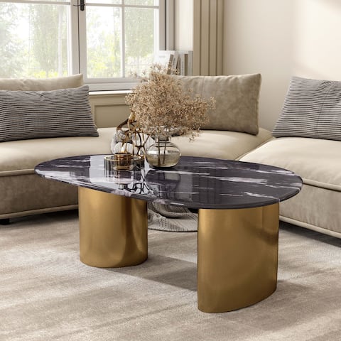 Gold Marble Coffee Tables - Overstock