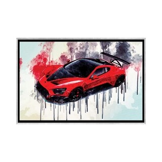 iCanvas "Zenvo Tsr-S 2019 Hypercar Top View Red Sports Racing Car New ...