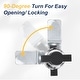 Thumb Operated Offset Cam Lock Aluminum Alloy T Handle Swing Knob Turn ...