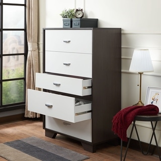Rectangular Drawer Chest, 5 Drawers, Wooden Frame - Bed Bath & Beyond ...