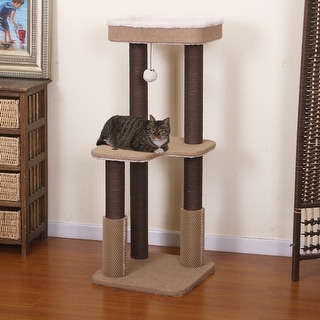 Petpals-BALMY - 3 LVL, CAT TREE, BGE, 15x15x39" - Bed Bath & Beyond ...
