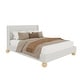 Modern Boucle Upholstered Platform Bed with Wingback Headboard and ...