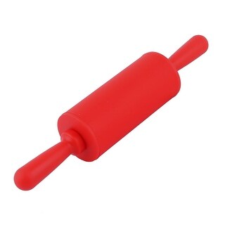 Restaurant Silicone Surface Dumpling Pastry Making Tool Dough Rolling Pin Red - Bed Bath ...