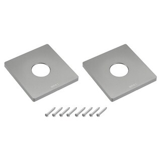 Grommet Wall Plate PC Wall Panel with 1.3 Inch Cable Through Grey 2 Pcs ...