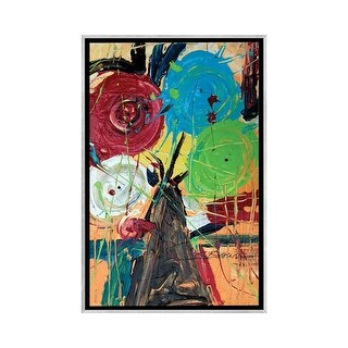 iCanvas "Circle Of Flowers" by Stacey Brown Framed - Bed Bath & Beyond ...