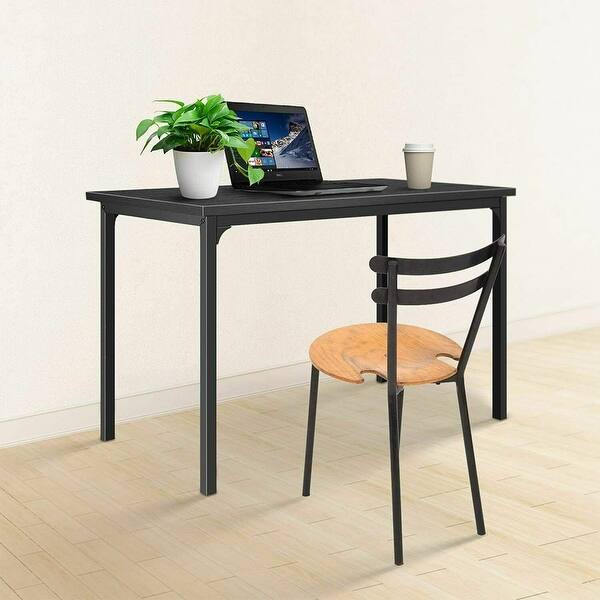 Simple Deluxe Computer Writing Desk Modern Black - Bed Bath & Beyond ...