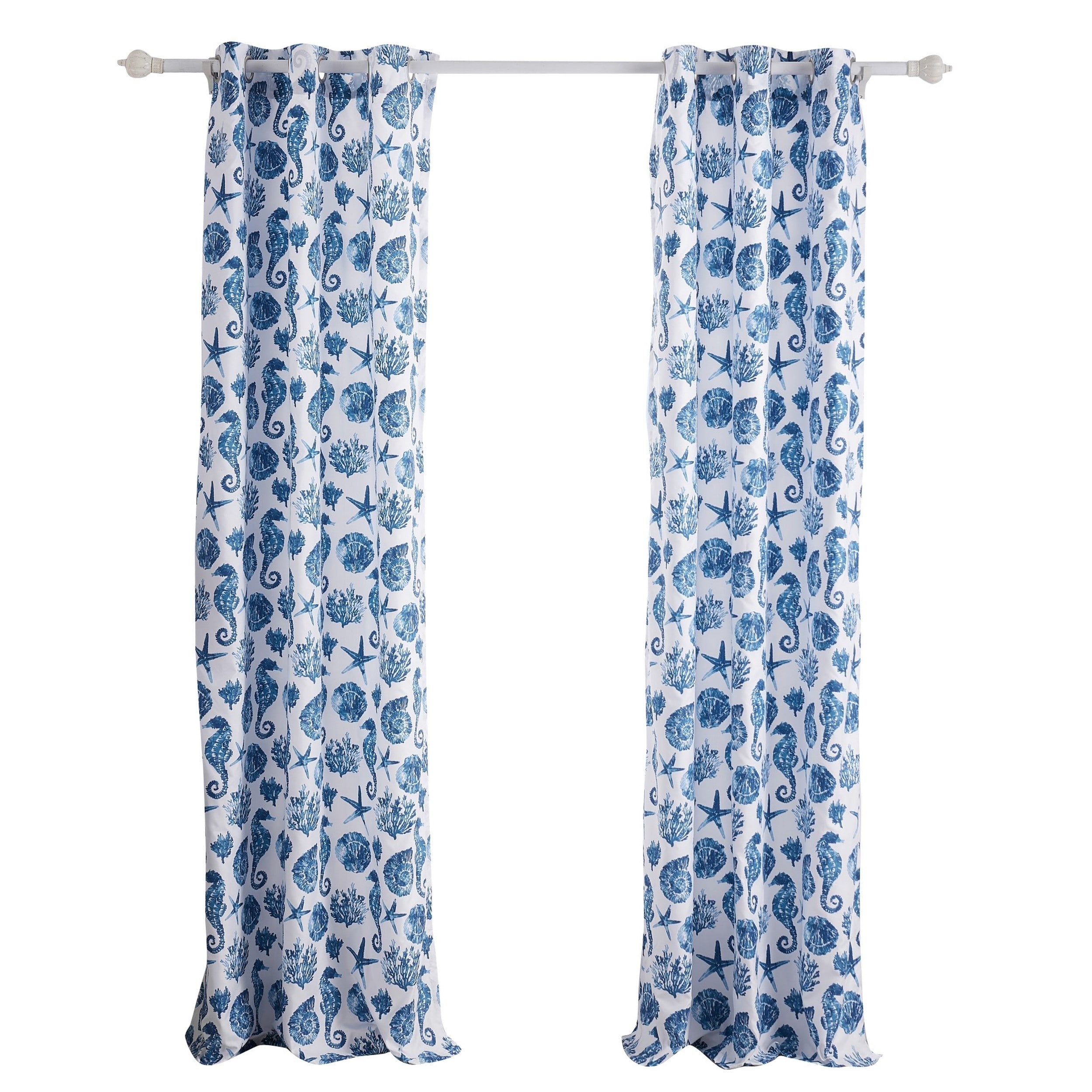Blue Check Curtains - Bed Bath & Beyond