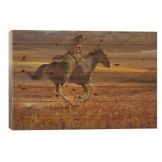 Racing the Sun Print On Wood by David Edward Kucera - Multi-Color - Bed ...