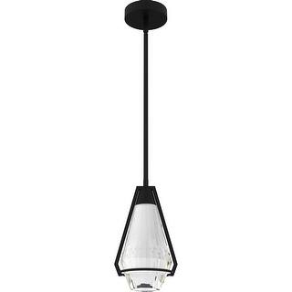 Luca Integrated LED Matte Black Mini Pendant - Bed Bath & Beyond - 41045159