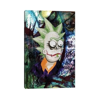 iCanvas "Rick And Morty Rick Joker" by Kyle Willis Canvas Print - Bed ...