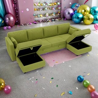 U Shape Sectional Sofa Accent Sofa /Living Room Sofa - Bed Bath ...