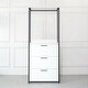Wood and Metal Walk-in Closet with Three Drawers - Bed Bath & Beyond ...