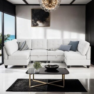 Artsy U-shape Modular Sectional Sofa, DIY Combination, includes Four ...