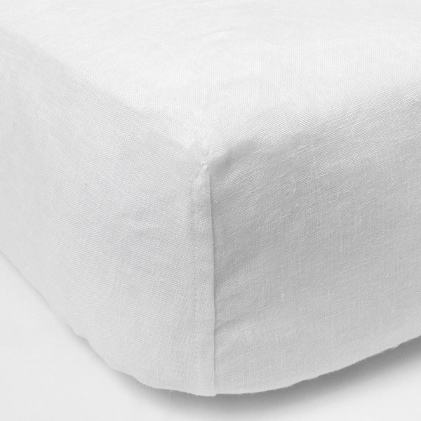Cottage Home White Linen Box Spring Cover - Bed Bath & Beyond - 32246053