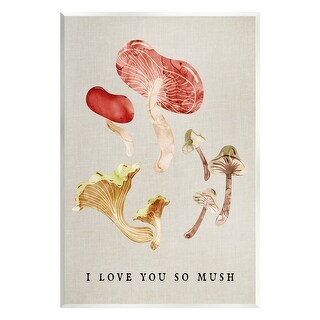 Stupell Love You So Mush Pun Wall Plaque Art Design by Lil' Rue - Bed ...
