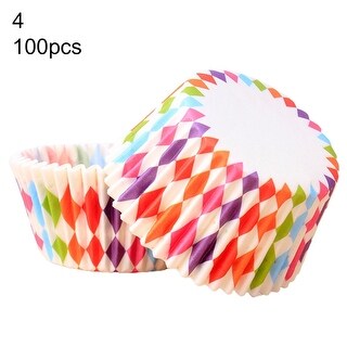 100Pcs Diy Cartoon Pattern Muffin Cup Paper Decorating Wrap Cupcake ...