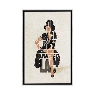 iCanvas "Amy Winhouse" by Ayse Deniz Akerman Framed - Bed Bath & Beyond ...